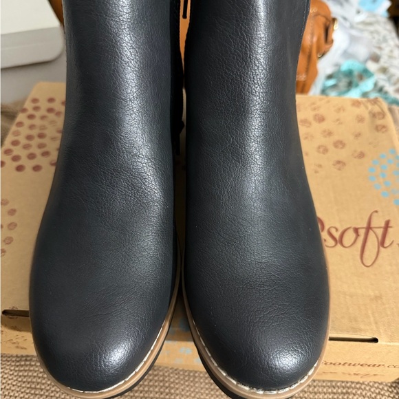 Eurosoft | Shoes | Elegant Black Leather Ankle Boots | Poshmark